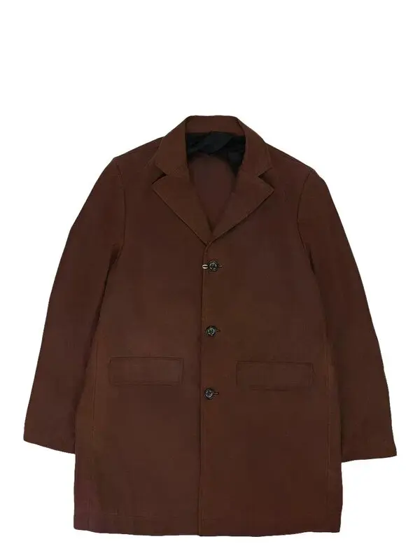 424 Uomo Button Lightweight Jacket - Brown