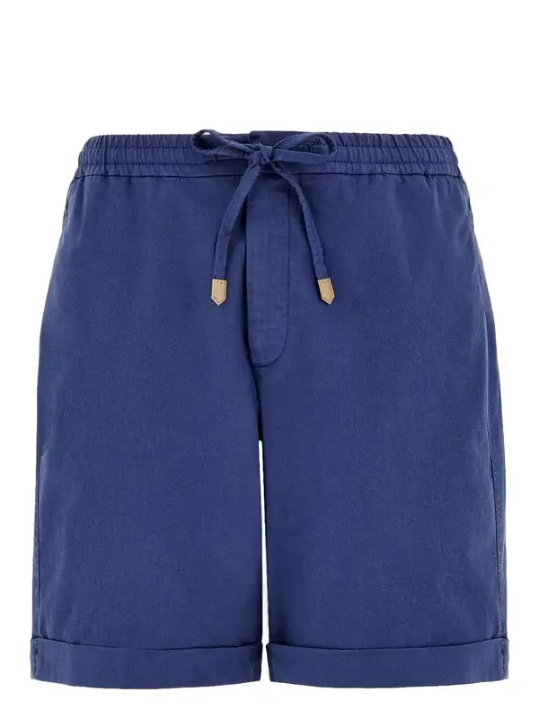 Canali Bermuda Shorts With Drawstring - Blue