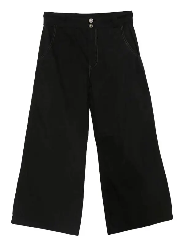 MADFRENZY Double-button Trousers - Black