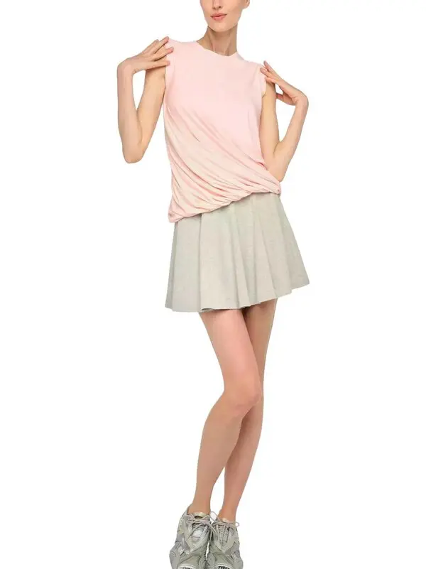 Norma Kamali Twist Sleeveless Top - Silver
