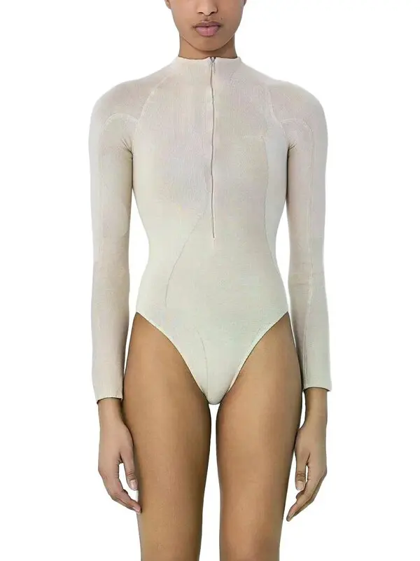 SKIN SERIES High-neck Ribbed Body - Neutrals