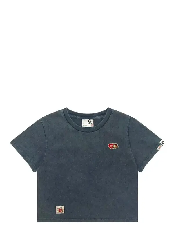 AAPE BY *A BATHING APE Graphic Appliqué T-shirt - Blue