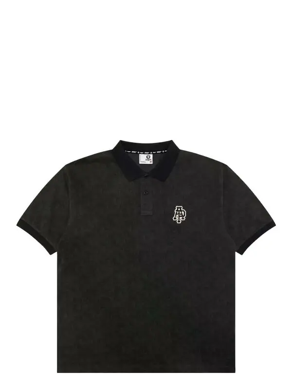 AAPE BY *A BATHING APE Logo-patch Polo Shirt - Grey