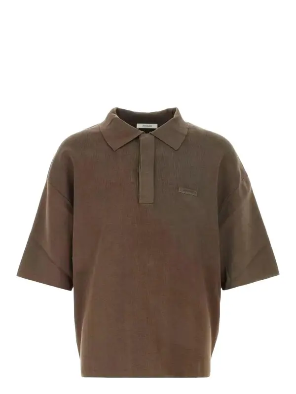 ENTIRE STUDIOS Short-sleeve Polo Shirt - Brown