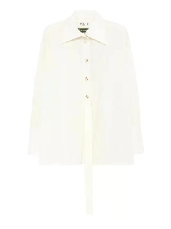 BATAKOVIC Long-sleeve Shirt With Tie - Neutrals