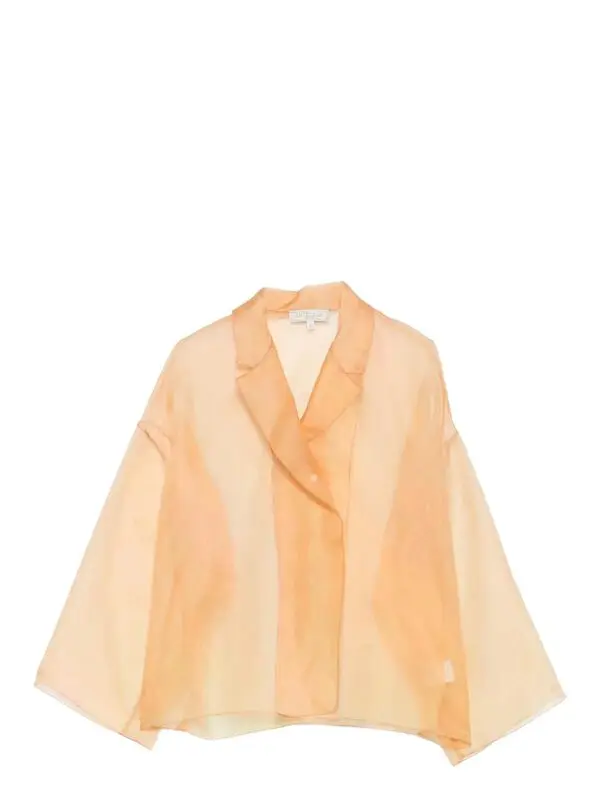 Antonelli Firenze Collared Boxy Jacket - Orange