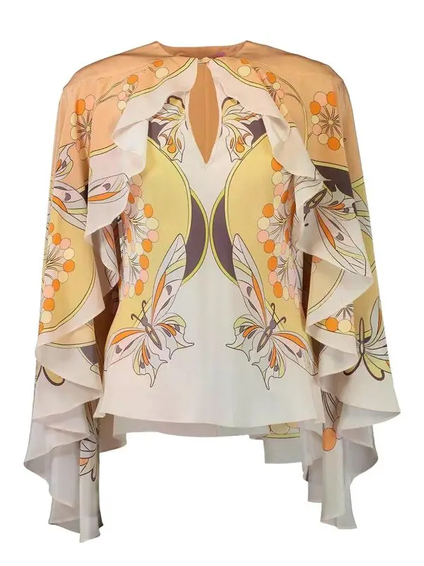 La DoubleJ Magic Ruffled Top - Neutrals