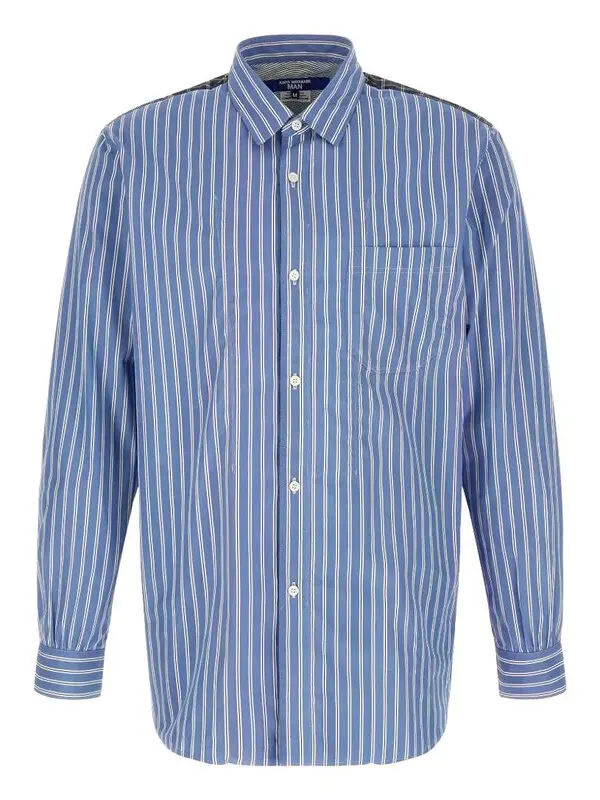 Junya Watanabe Striped Long-sleeve Shirt - Blue