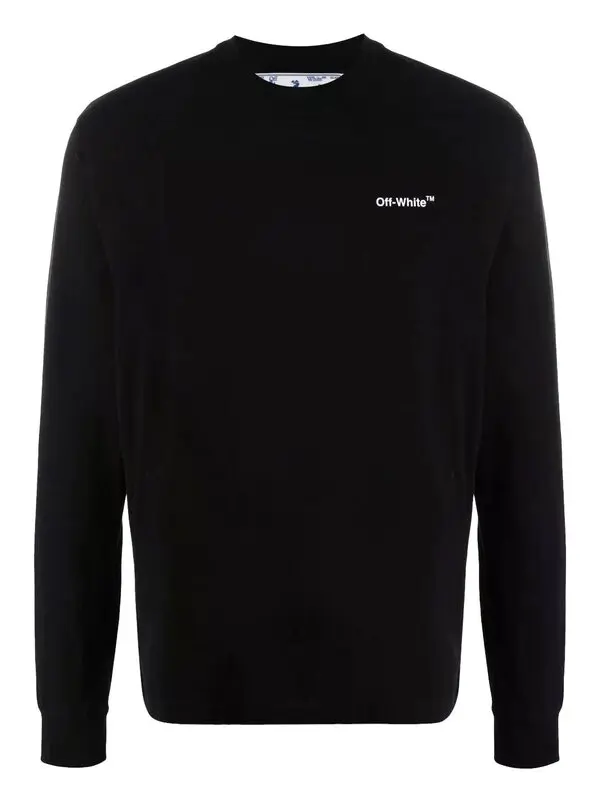 Off-White Caravaggio Arrow Print Long-sleeve T-shirt - Black