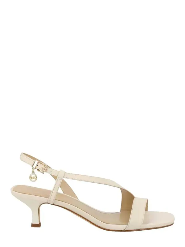 Michael Kors Jaida Asymmetric Slingback Sandals - Neutrals