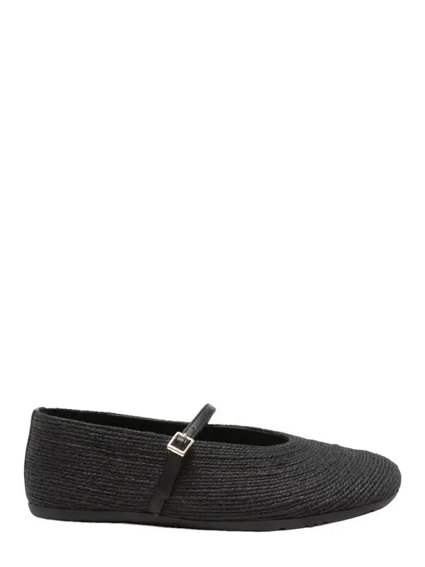PALOMITAS BY PALOMA BARCELÒ Raffia Ballet Flats - Black