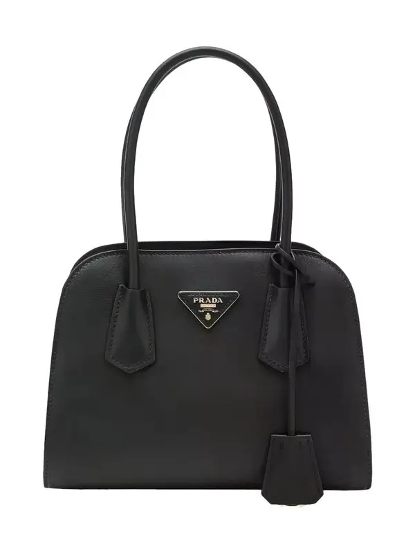 Prada Triangle-logo Tote - Black