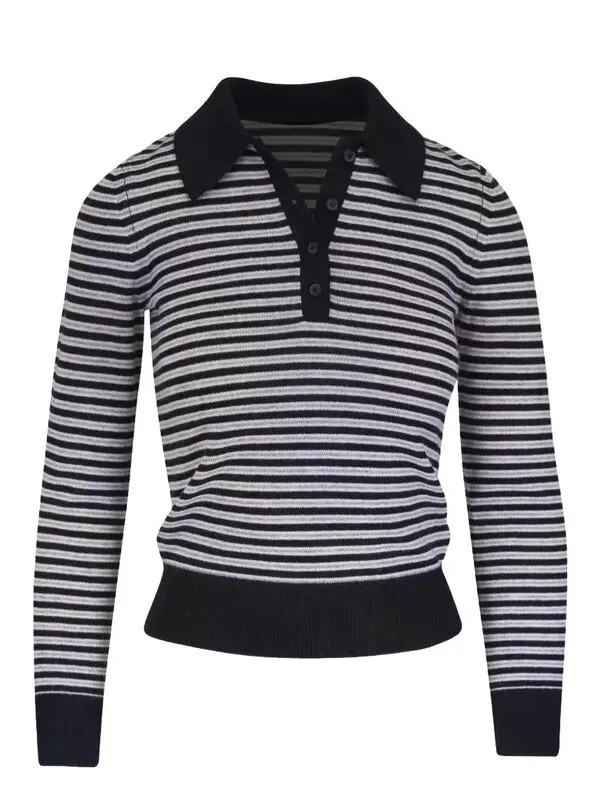NILI LOTAN Prescott Polo Shirt - Blue