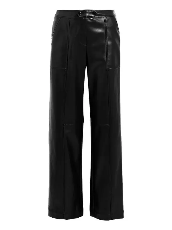 Simkhai Mackenzie Paneled Straight-leg Pants - Black