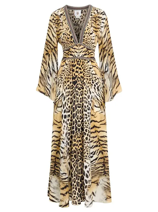 Camilla Crystal-embellished Leopard-print Maxi Dress - Animal Print