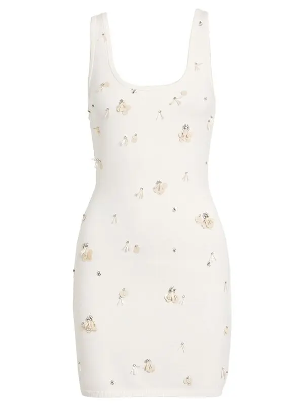 Simkhai Rue Embellished Mini Dress - Ivory