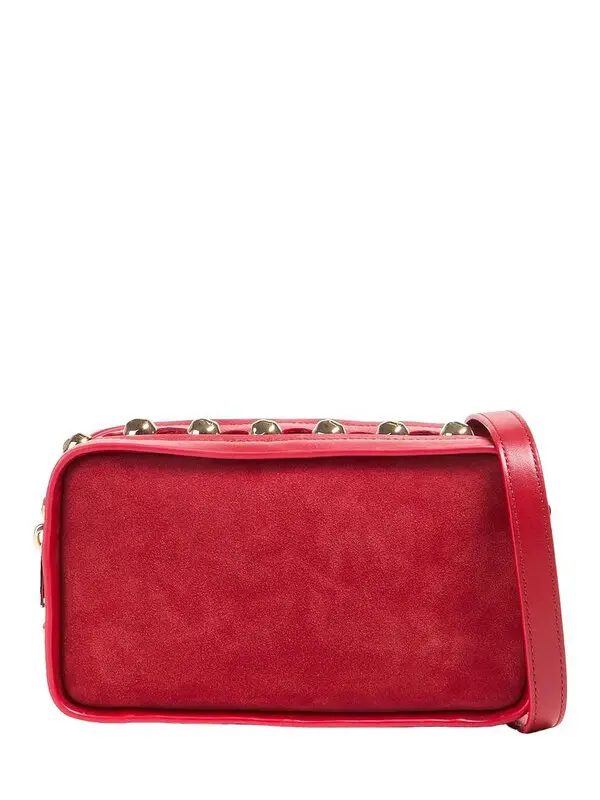 Simkhai Amaya Studded Crossbody Bag - Crimson