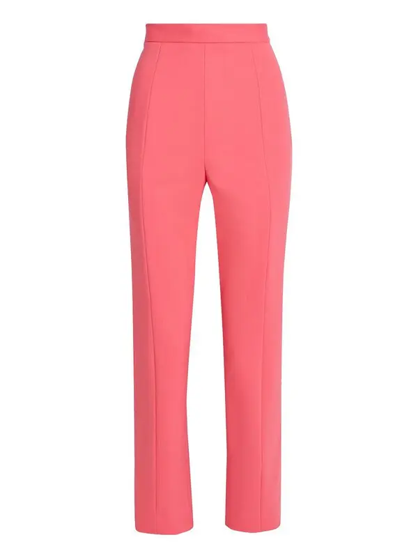 Carolina Herrera Wool-blend Slim-leg Pants - Coral