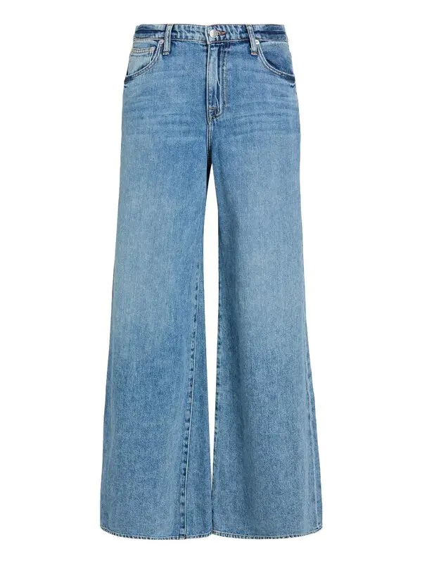 Simkhai Arlo High-rise Wide-leg Jeans - Mid Denim