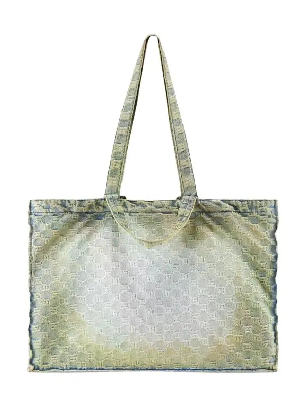 MISBHV Monogram Denim Tote Bag - Blue