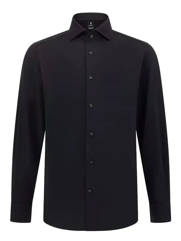 Boggi Milano Pointed-collar Shirt - Black