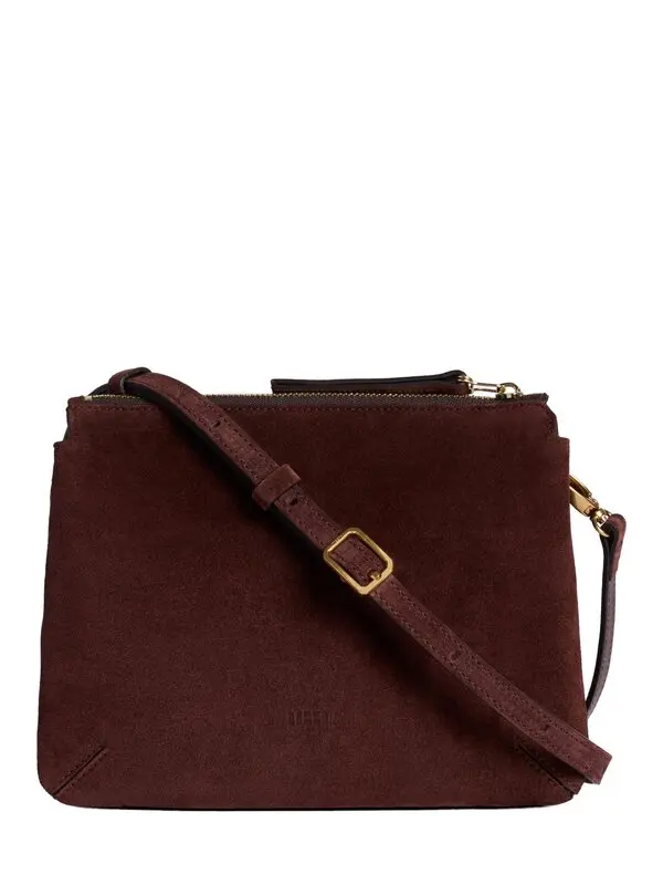 ME+EM Double Pouch Crossbody Bag - Dark Cinnamon