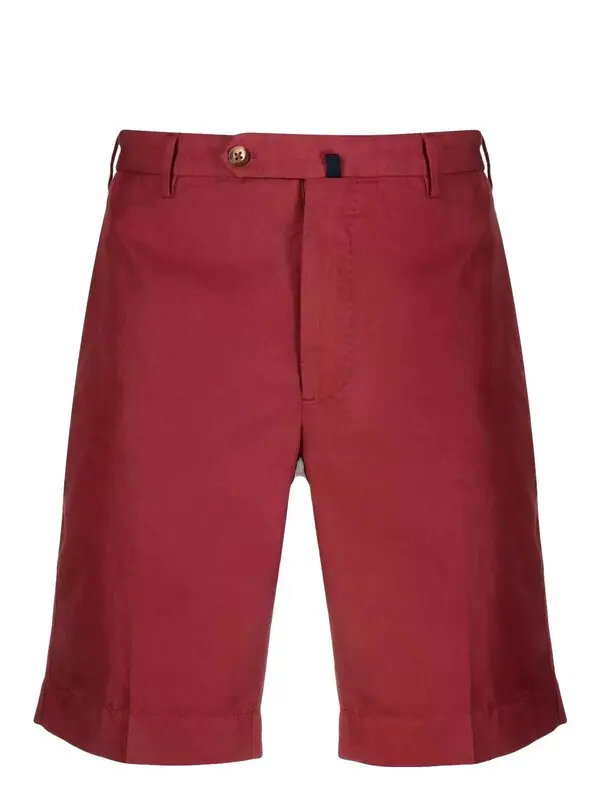 Incotex Knee-length Chino Shorts - Red