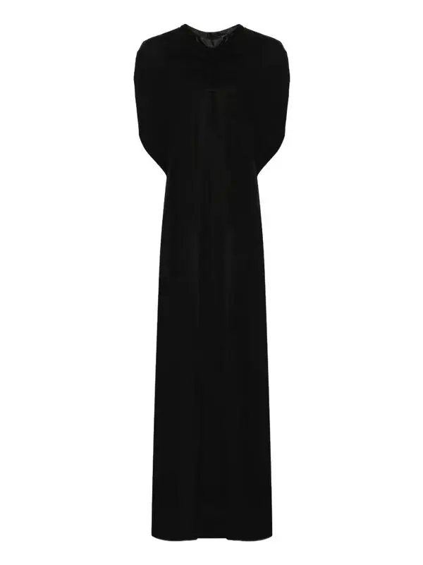 DARKPARK Panelled Draped Coat - Black