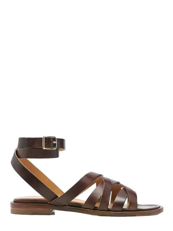 LA BOTTEGA DI LISA Ankle Strap Sandals - Brown