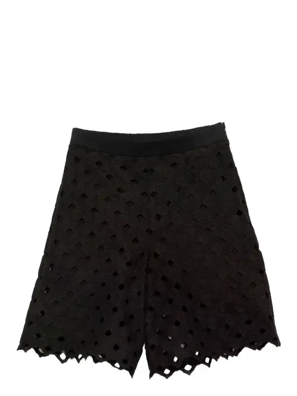 Max Mara Eyelet Shorts - Black