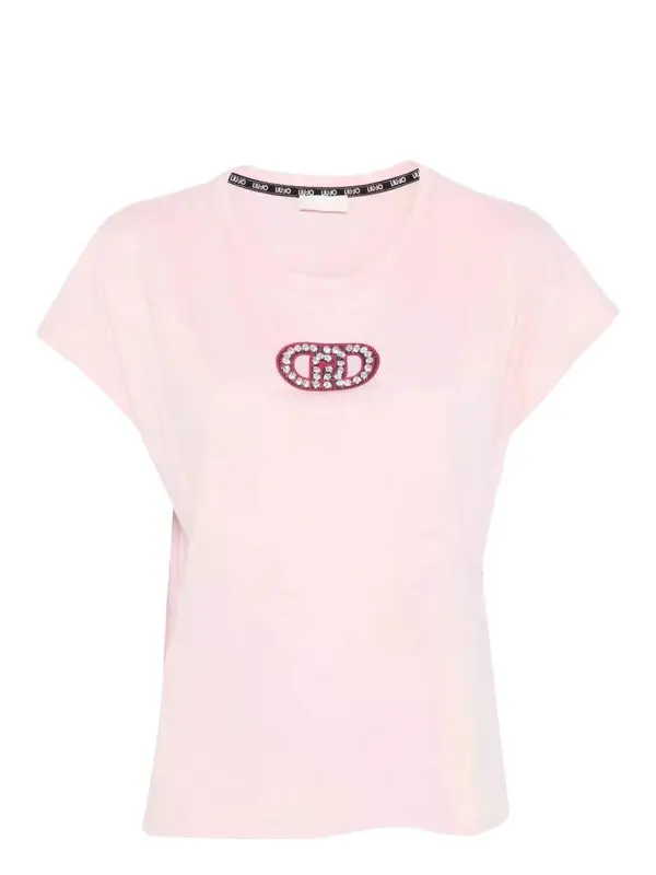 Liu Jo Embellished Round-neck T-shirt - Pink