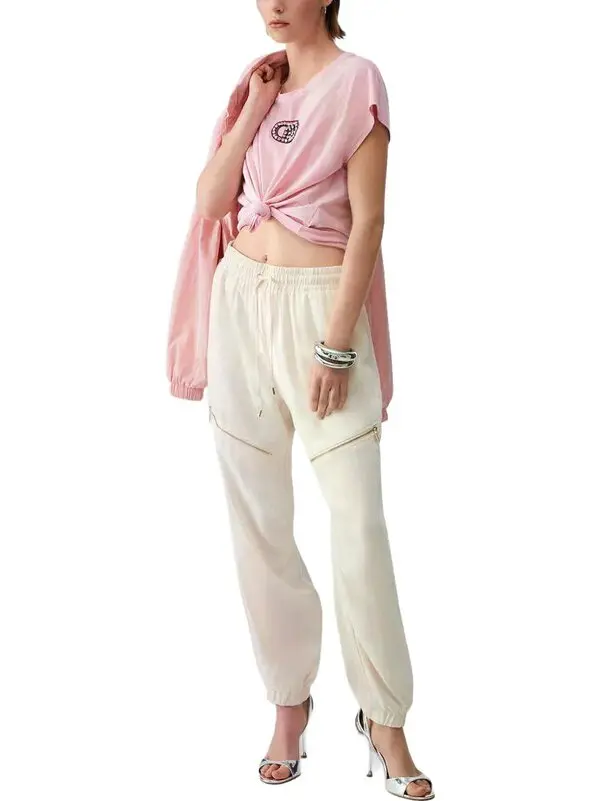 Liu Jo Embellished Round-neck T-shirt - Pink