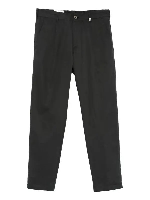 MYTHS Logo-detail Trousers - Black