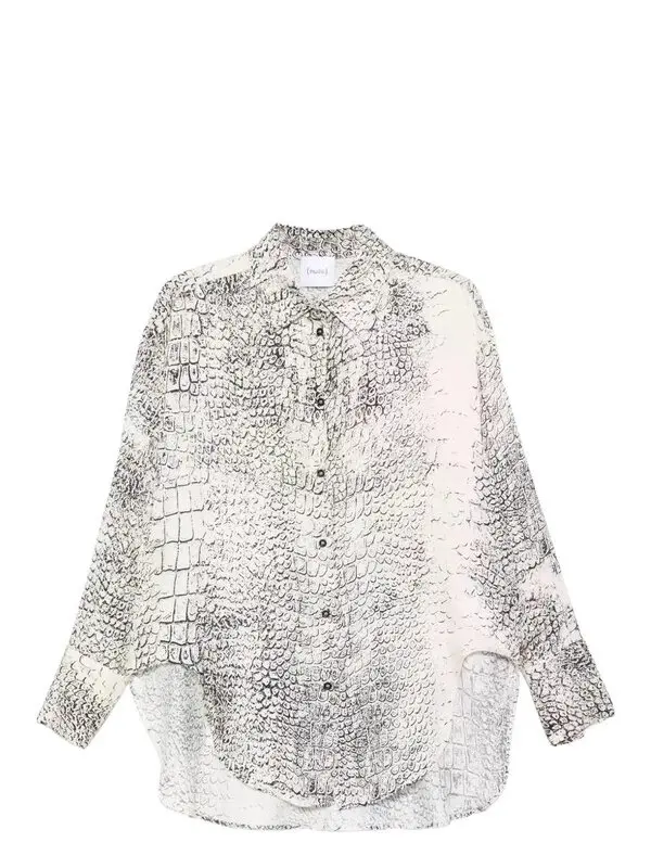 NUDE Printed Shirt - Neutrals