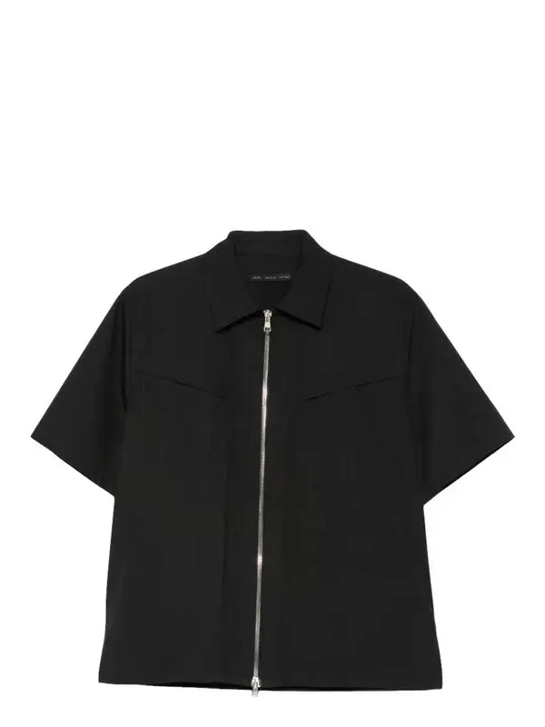 LOW BRAND Zip Pocket Shirt - Black