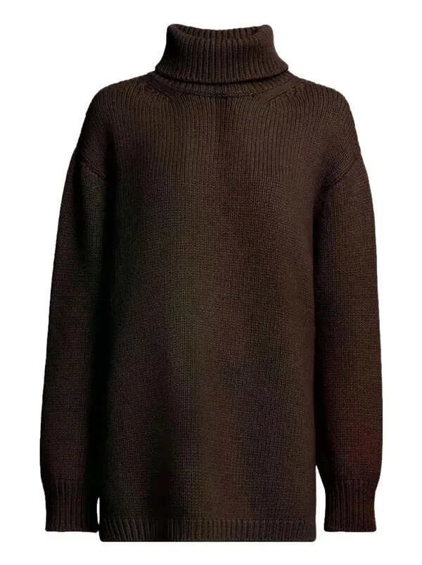 Elie Saab Turtleneck Sweater - Brown