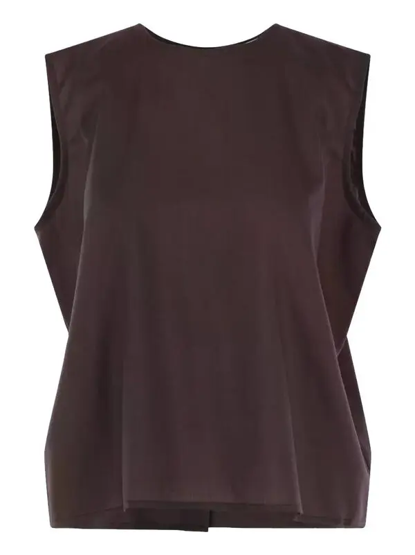 Dusan Sleeveless Top - Brown