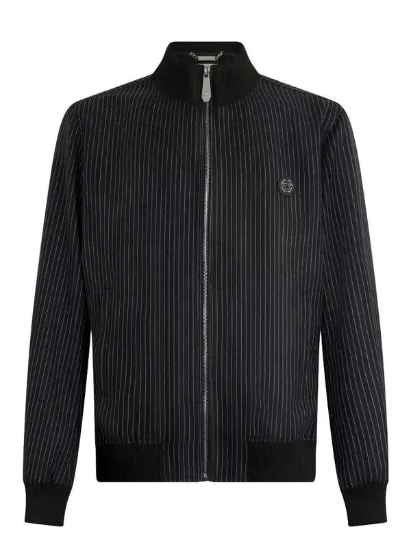 Philipp Plein Striped Track Jacket - Black