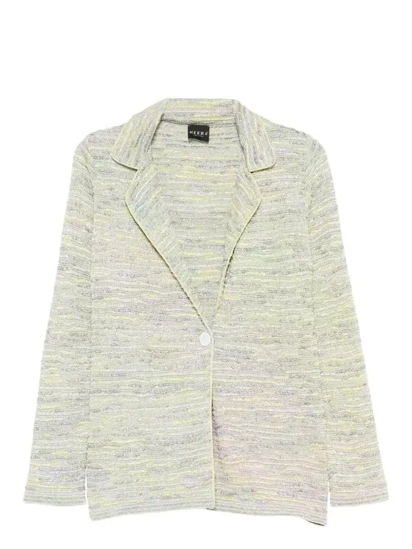 NEERA Bouclé Lurex Blazer - Grey