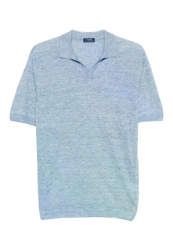 BARBA NAPOLI V-neck T-shirt - Blue