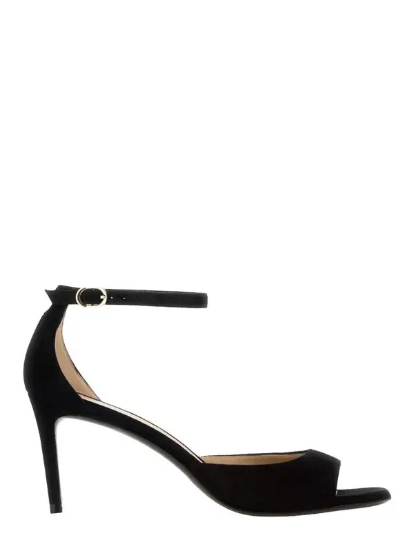 STUART WEITZMAN Nudistia Ankle Strap Peep-toe Pumps - Black