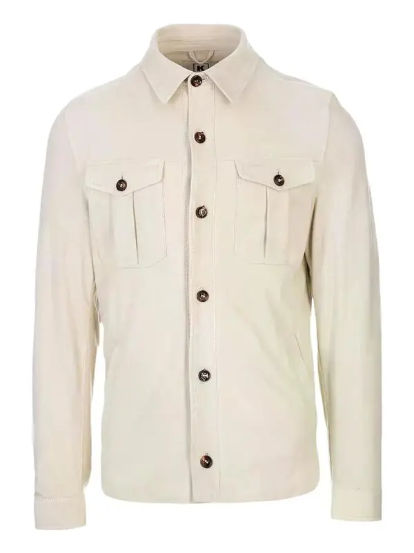 KIRED Flap-pocket Overshirt - White