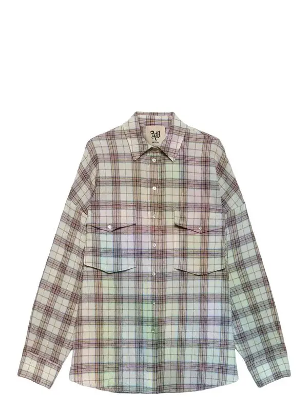ANIYE BY Rodeo Check Pocket Shirt - Neutrals