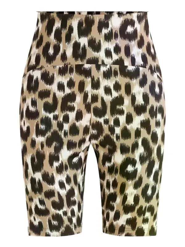Fusalp Biarro Leopard-pattern Shorts - Neutrals