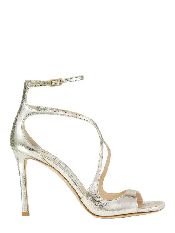 JIMMY CHOO Azia Strappy Sandals - Silver