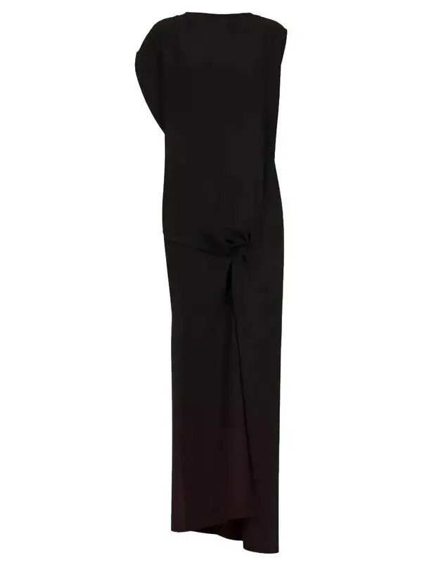 THE ROW Knot-detail Draped Dress - Black