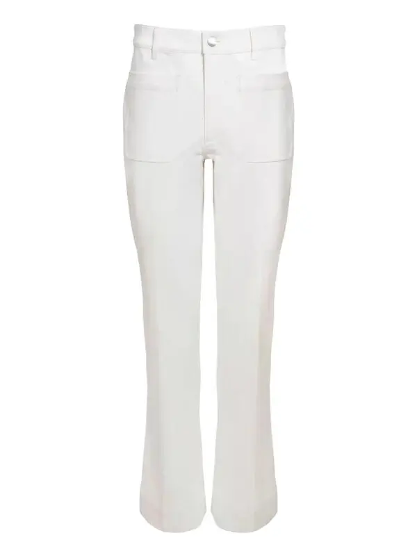 Tanya Taylor Nicole Cropped Jeans - White