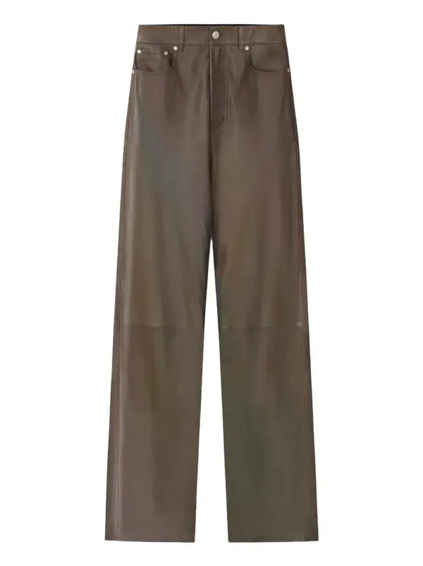 Nanushka High-rise Five-pocket Trousers - Brown