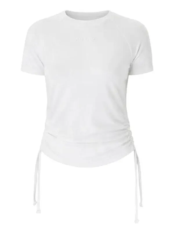 Patrizia Pepe Stretch Ruching T-shirt - White