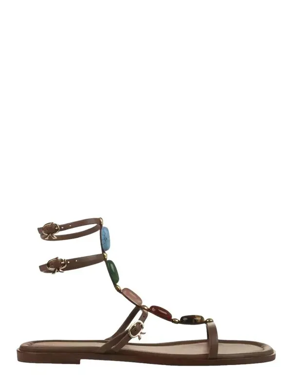 GIANVITO ROSSI Shanti 05 Gladiator Sandals - Brown